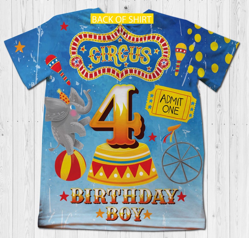 Circus Birthday Shirt/personalized Carnival Circus T-shirts/kids Circus ...