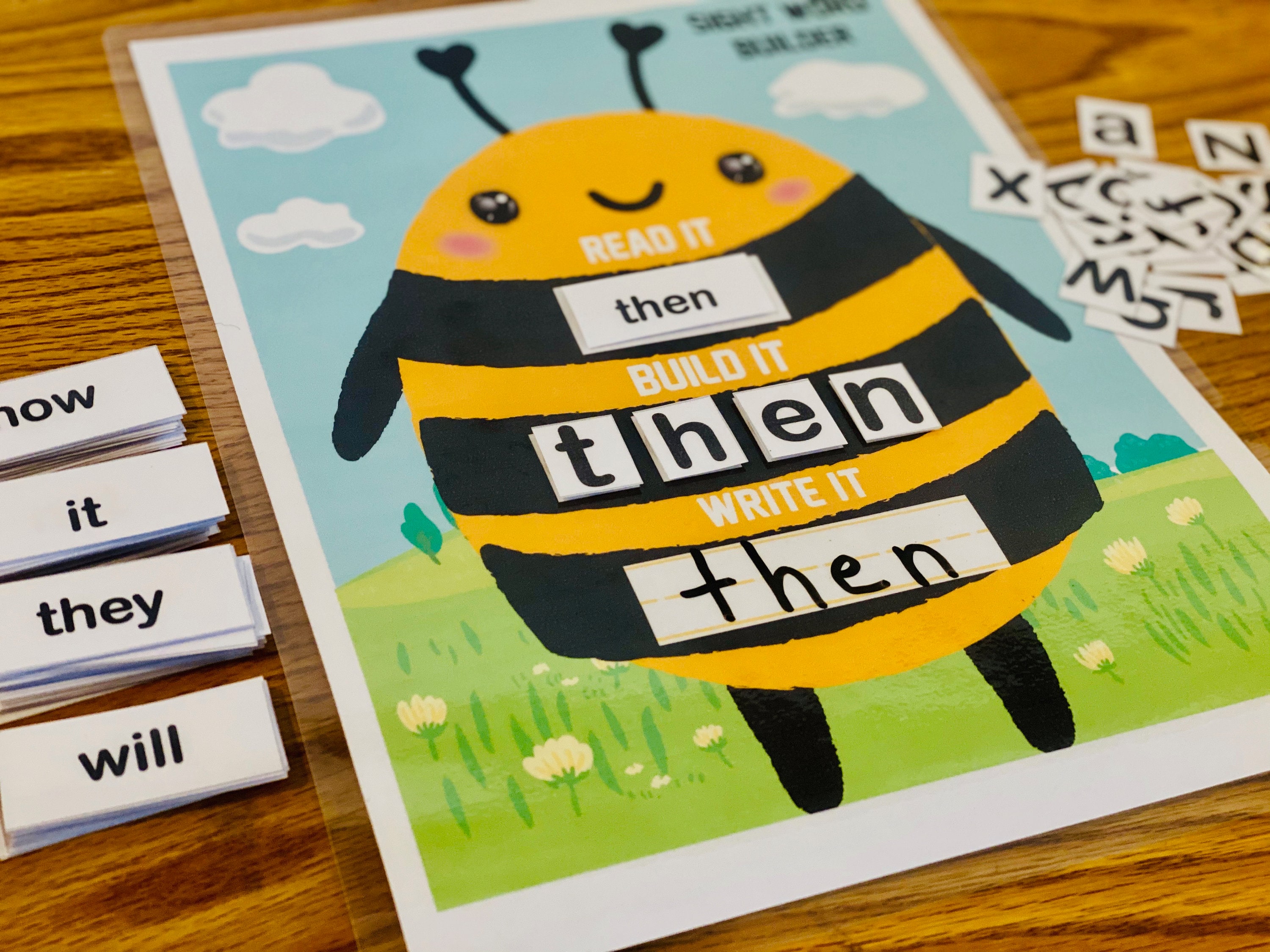 Bee Sight Word Builder Sight Word Practice Reading Game - Etsy Australia