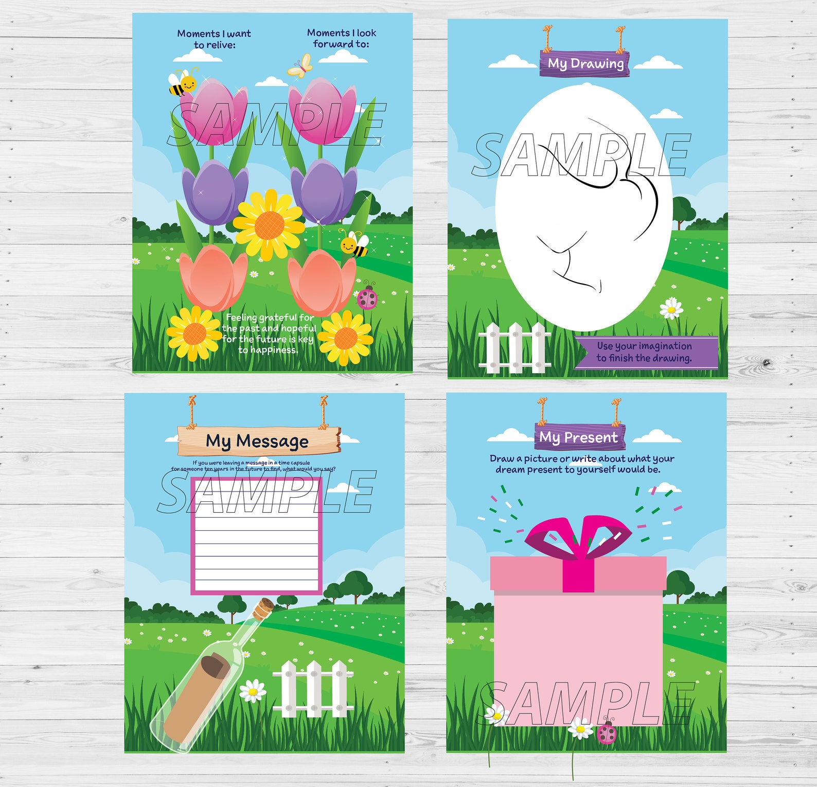 Fun Girls Journal, Homeschool Worksheet, Diary Printouts, Express Your ...