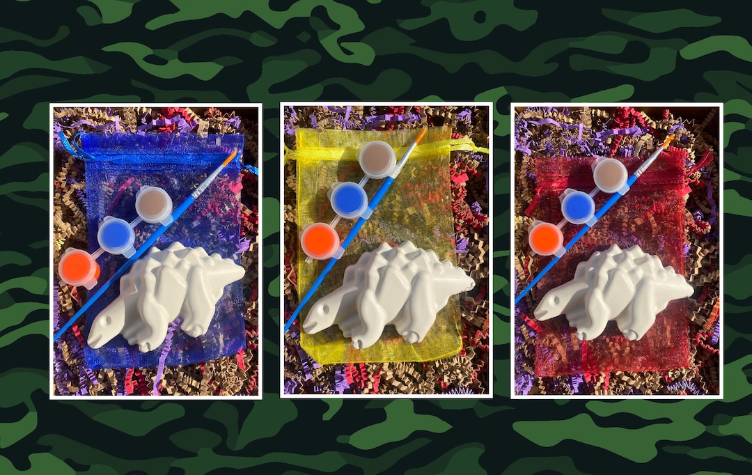 Dinosaur Craft Kit in Organza Gift Bag/dinosaur Paint Favor/safari ...