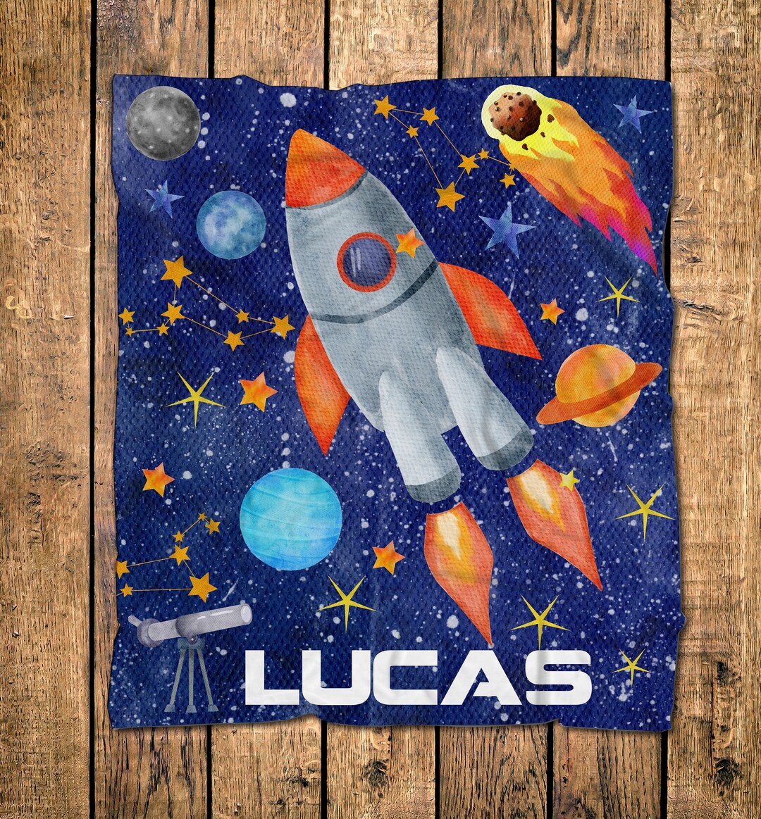 Personalized Space Blanket/baby Space Blanket/personalized Baby Blanket ...
