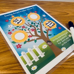 Daily Gratitude Chart, Growth Mindset, Homeschool Fun Learning ...