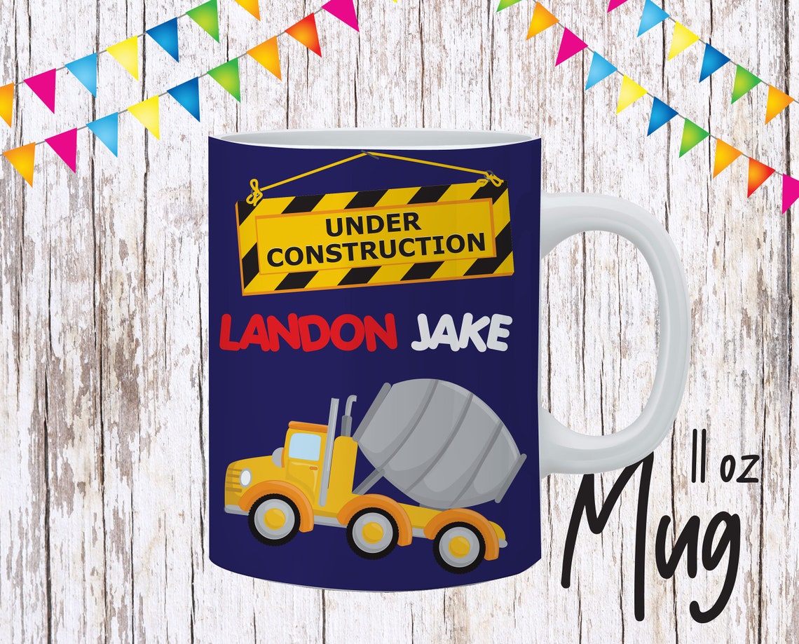 Construction Plate Set/construction Dinnerware/custom Kids | Etsy