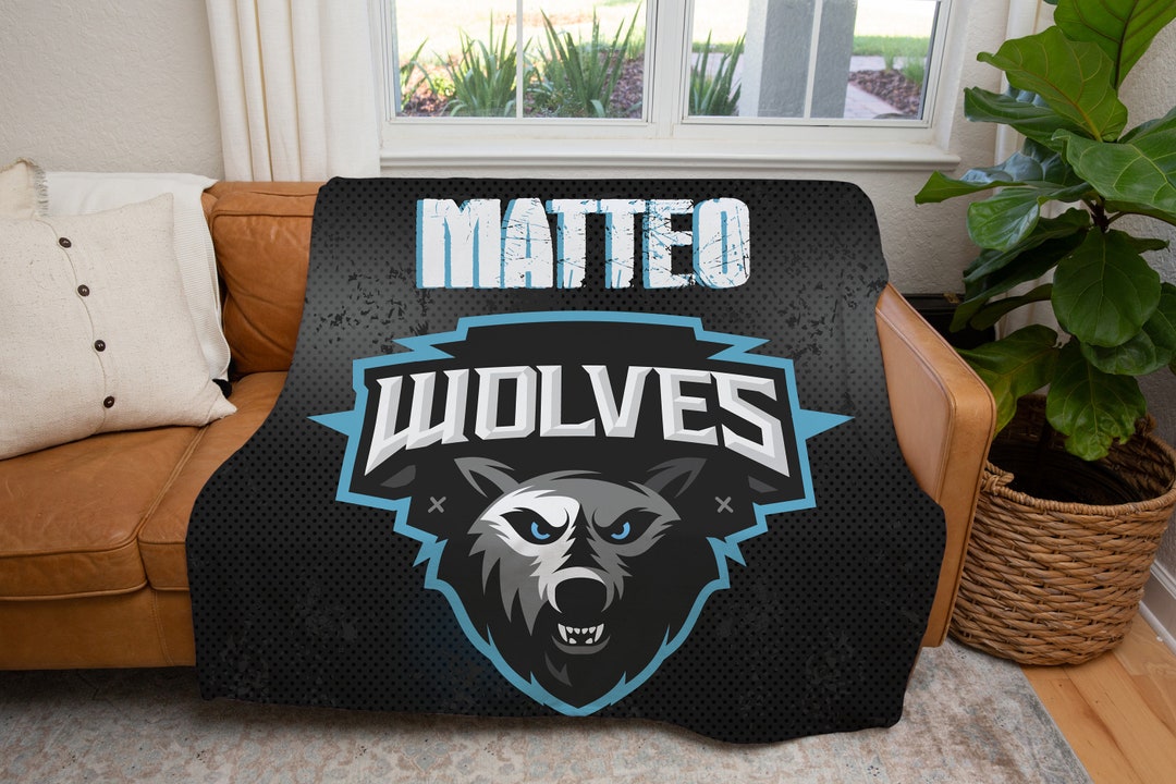 Logo Photo Blanket, Sports Fleece Blanket, Personalized Stadium Team ...