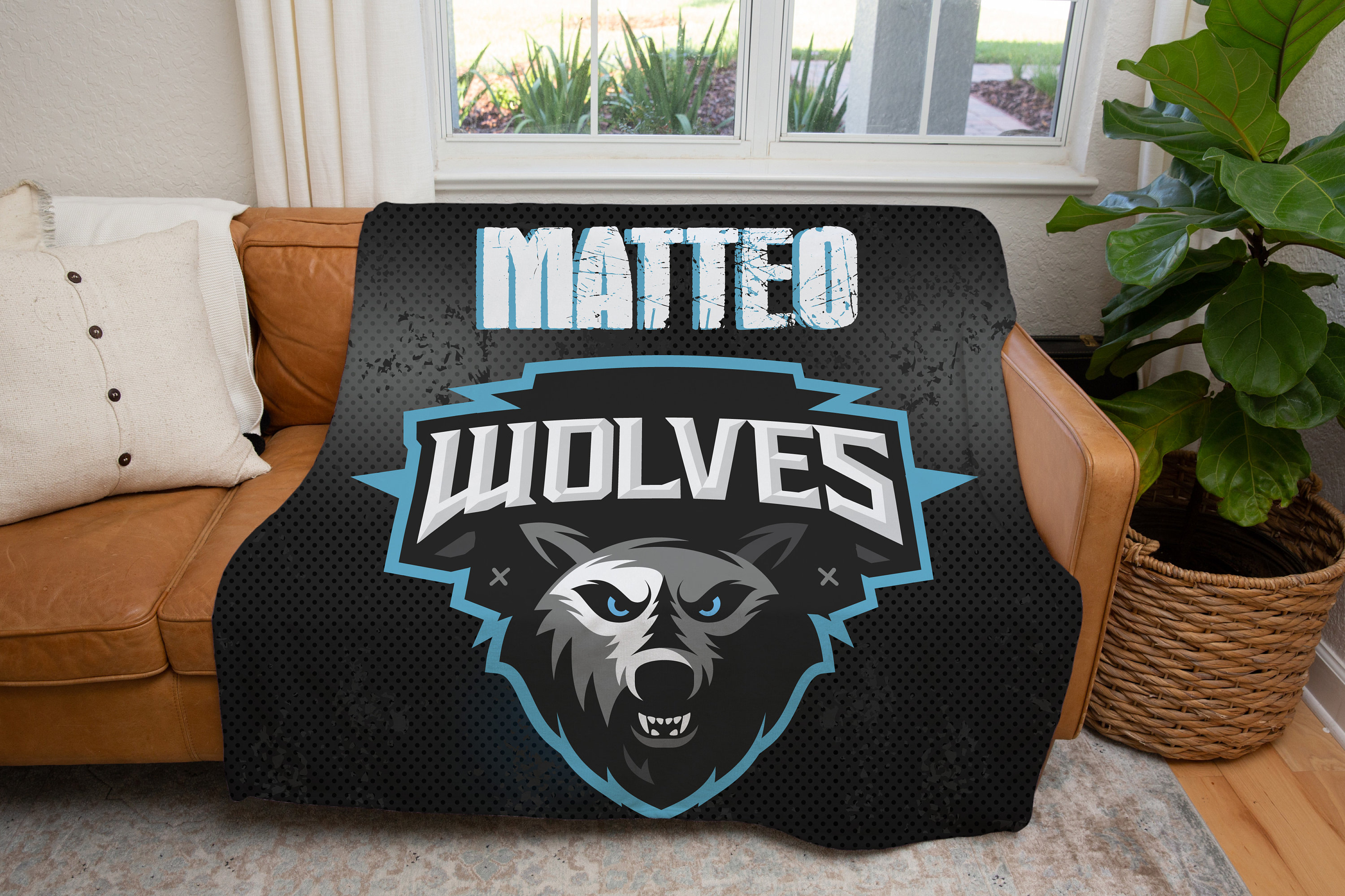 Logo Photo Blanket Sports Fleece Blanket Personalized - Etsy