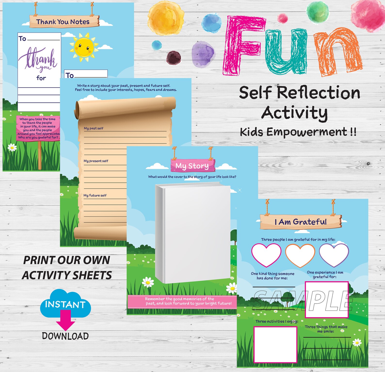 My Wonderful Life Journal, Gratitude Diary, Homeschool Printable ...