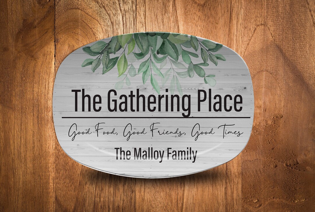 Gathering Serving Platter, Family Platter, Personalized Serving Platter ...
