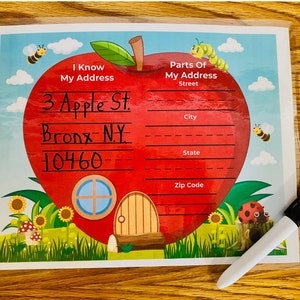 Address Writing Practice Worksheet,homeschool Printable, Educational ...