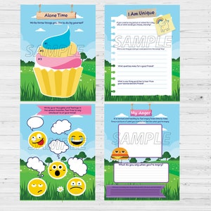 Gratitude Cupcake Journal, Homeschool Printable, My Emotions Diary ...