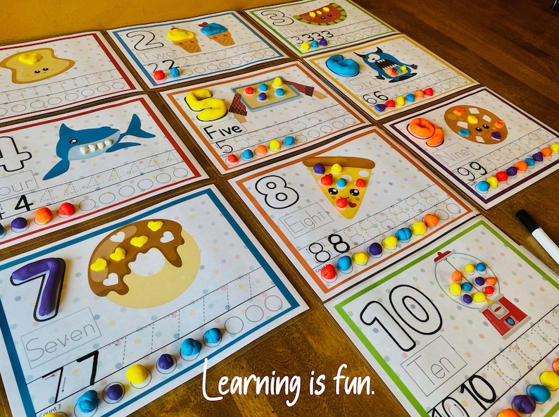 Math Clay Mats, Numbers Play Mats, Homeschool Activities, Writing ...