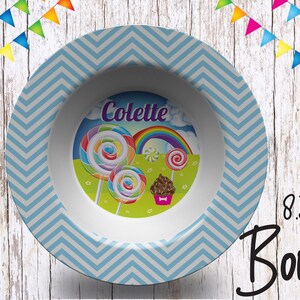 Candy Land Plate/custom Plate for Kids/ Girls Candy Land Dinnerware ...