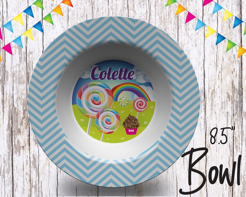 Candy Land Plate/custom Plate for Kids/ Girls Candy Land Dinnerware ...