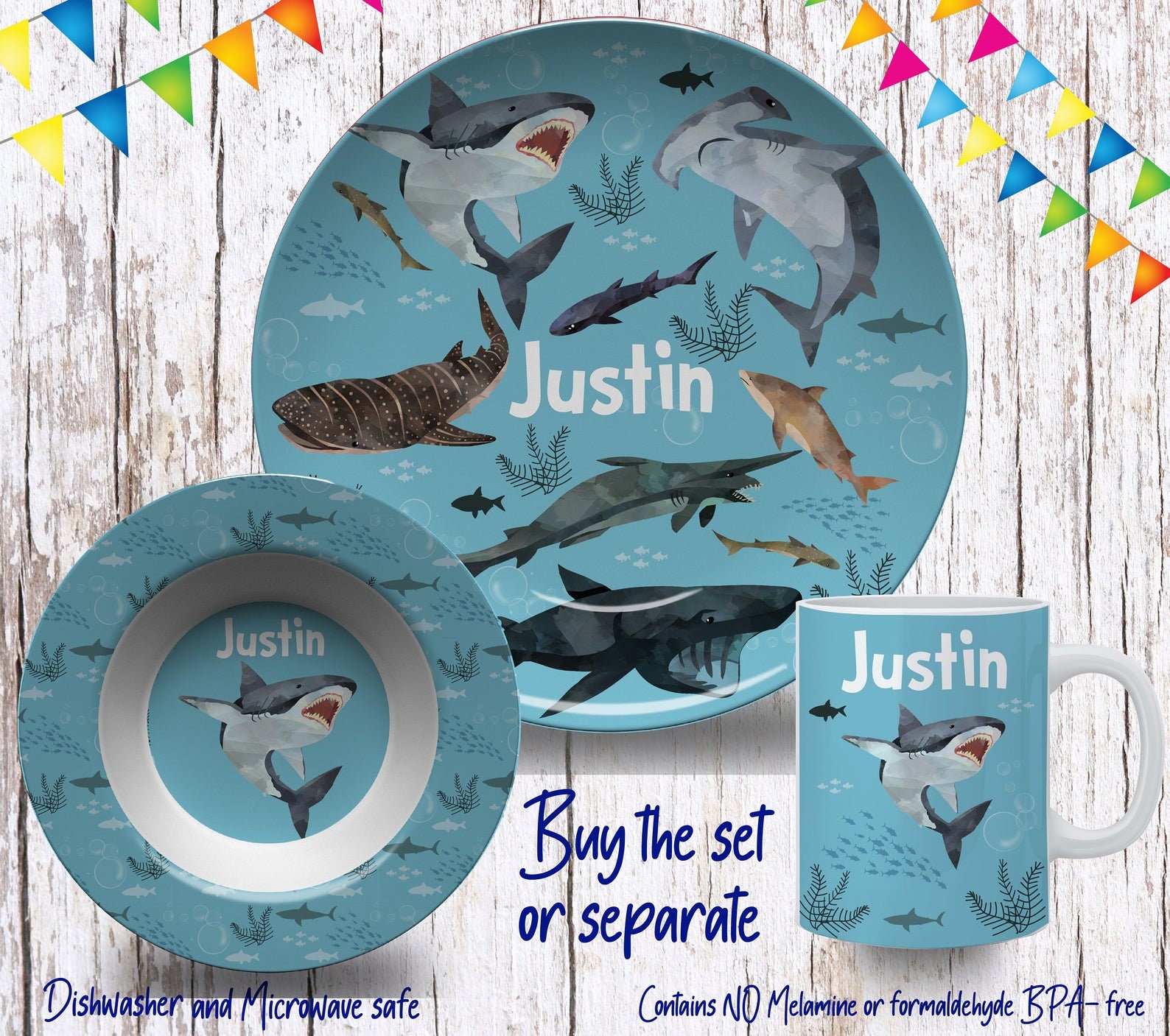 Shark Family T-shirts/shark Theme Birthday/under the Sea - Etsy