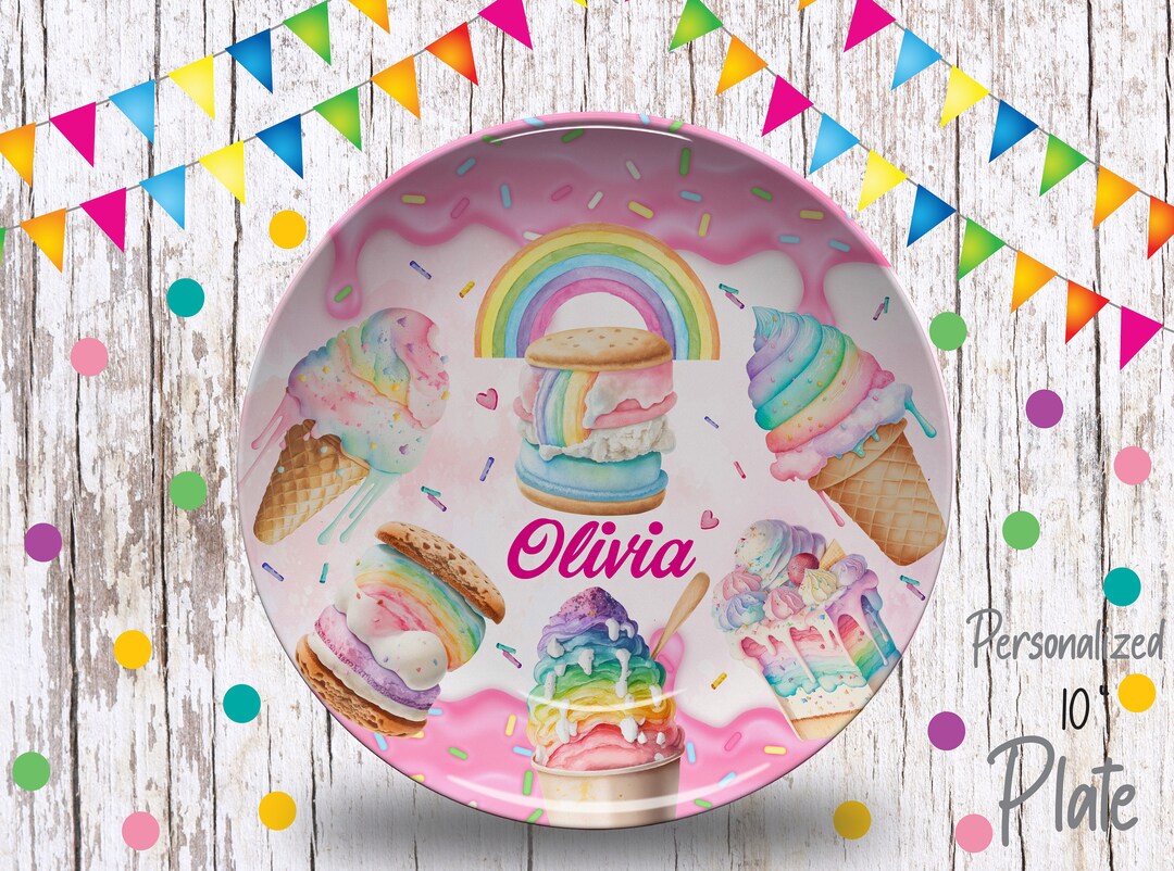 Happy Birthday Sweet Treats Plate/personalized Birthday Plate/girls ...
