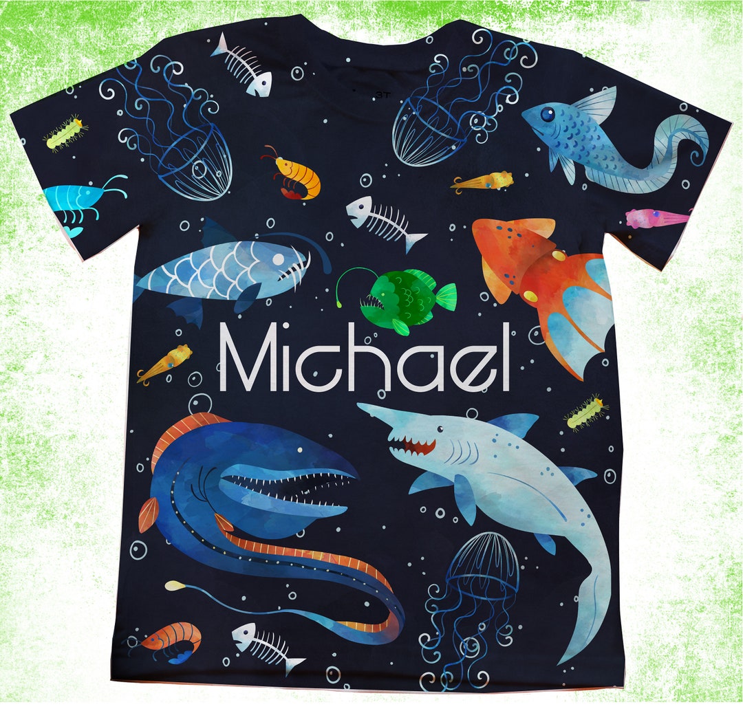 Under the Sea Birthday Shirt/personalized Sea Creature T-shirts/sea ...