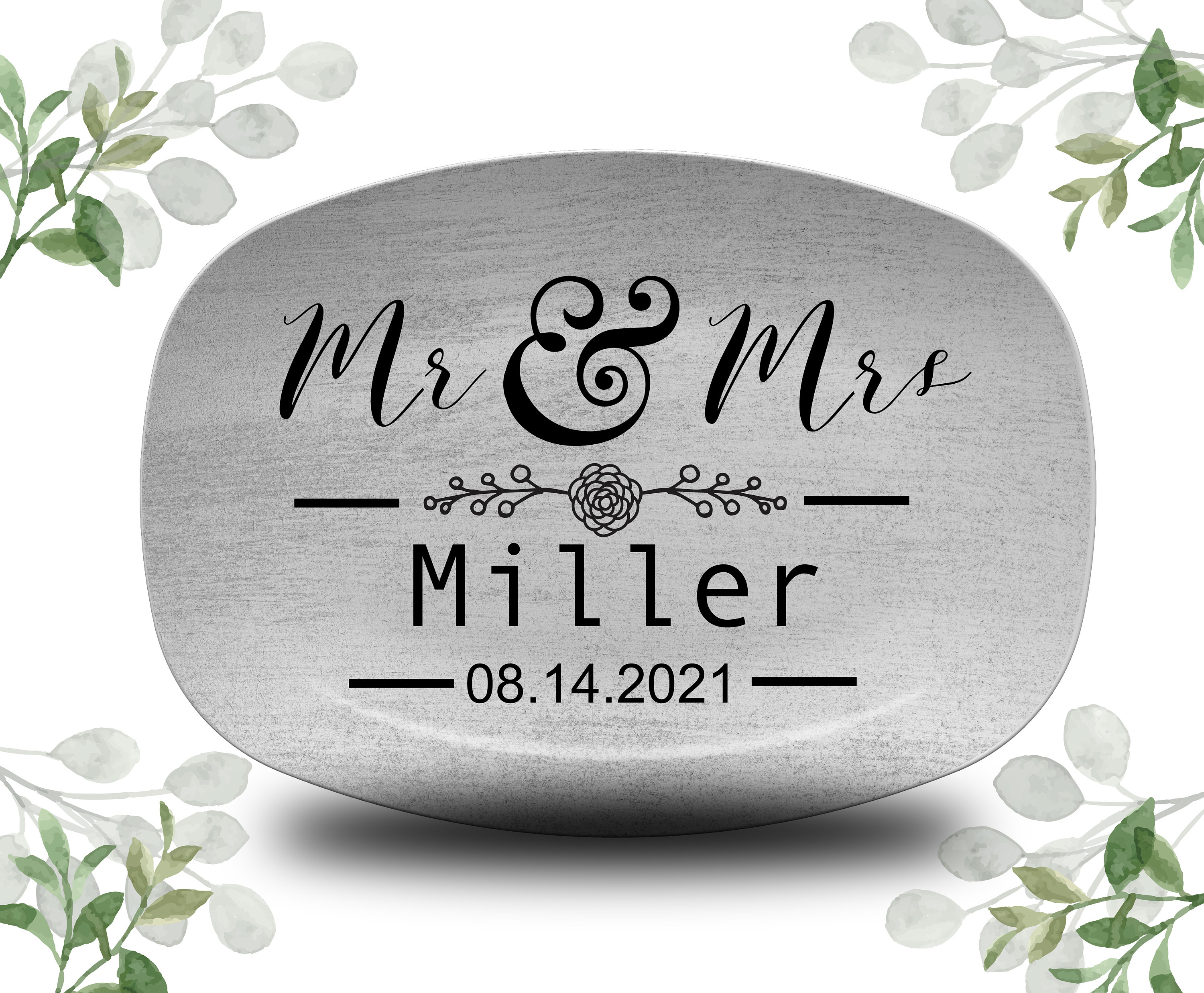 Family Name Serving Platter Personalized Name Platter | Etsy