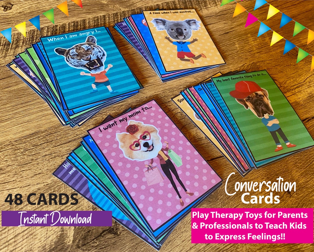 Conversation Cards, Sentence Completion Therapy Games, Coping Skills ...