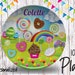 Candy Land Plate/custom Plate for Kids/ Girls Candy Land Dinnerware ...