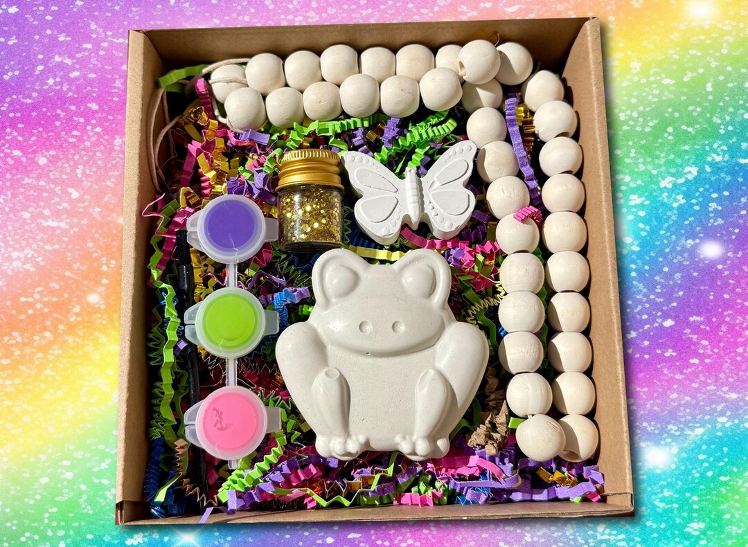 Paint Frog Ceramic and Necklace Box/jewelry Painting/wooden Necklace ...