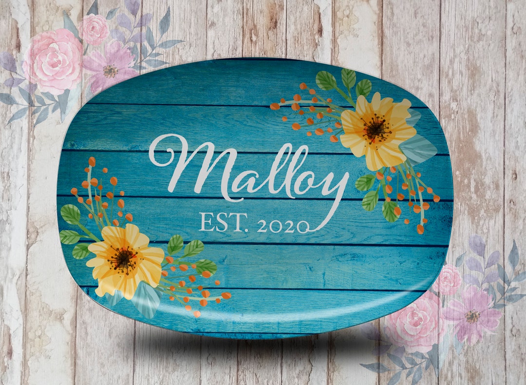 Family Name Serving Platter, Wedding Gifts, Shower Gifts, Personalized ...