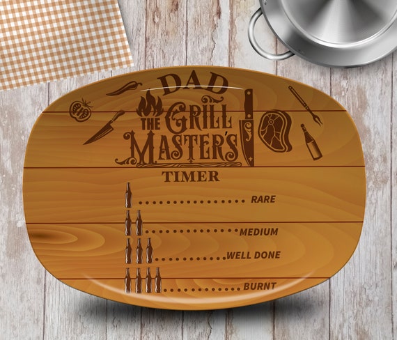 Personalized BBQ Timer Platter/grill Master's Timers - Etsy