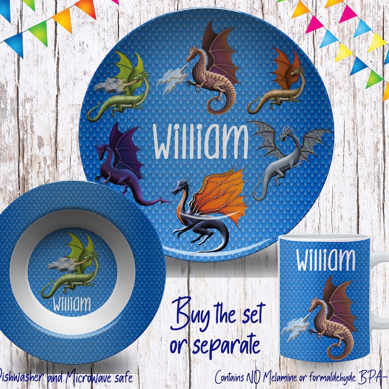 Dragon Plates - Etsy