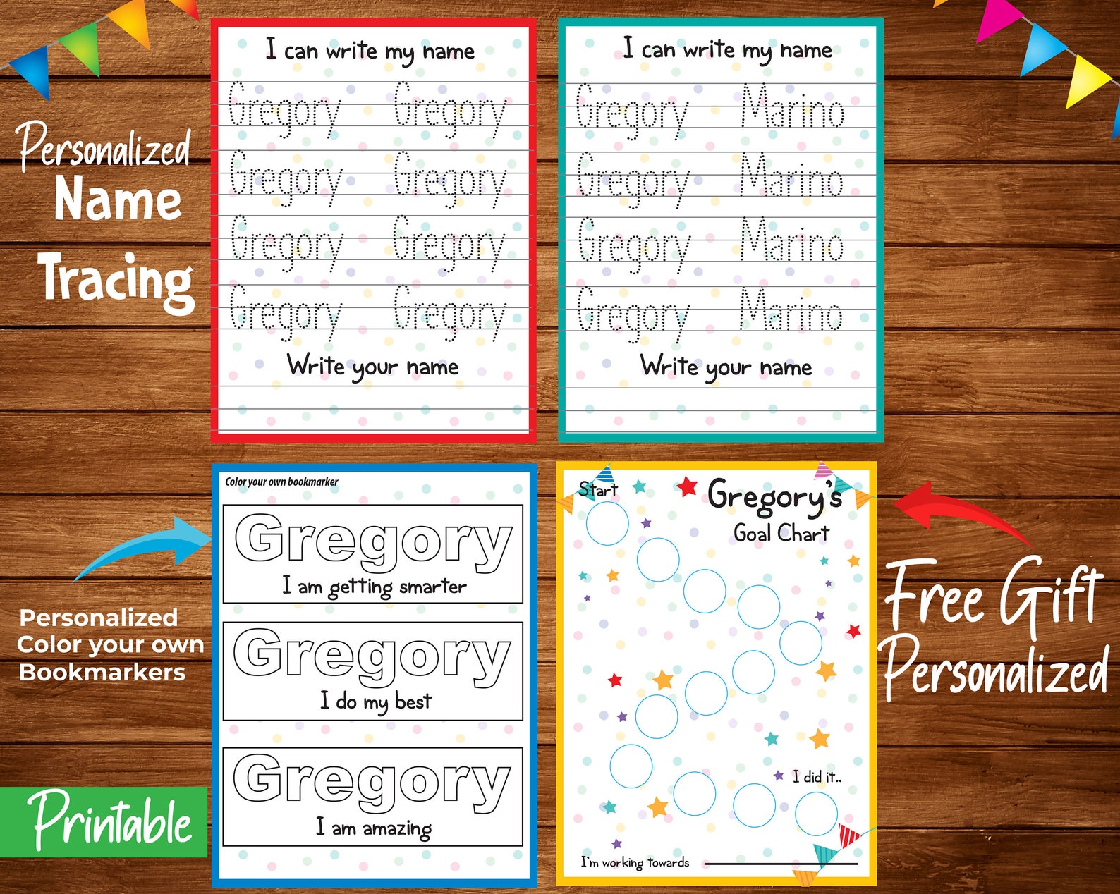 Name Tracing Practice Sheets, Custom Name Writing Worksheet, Custom ...