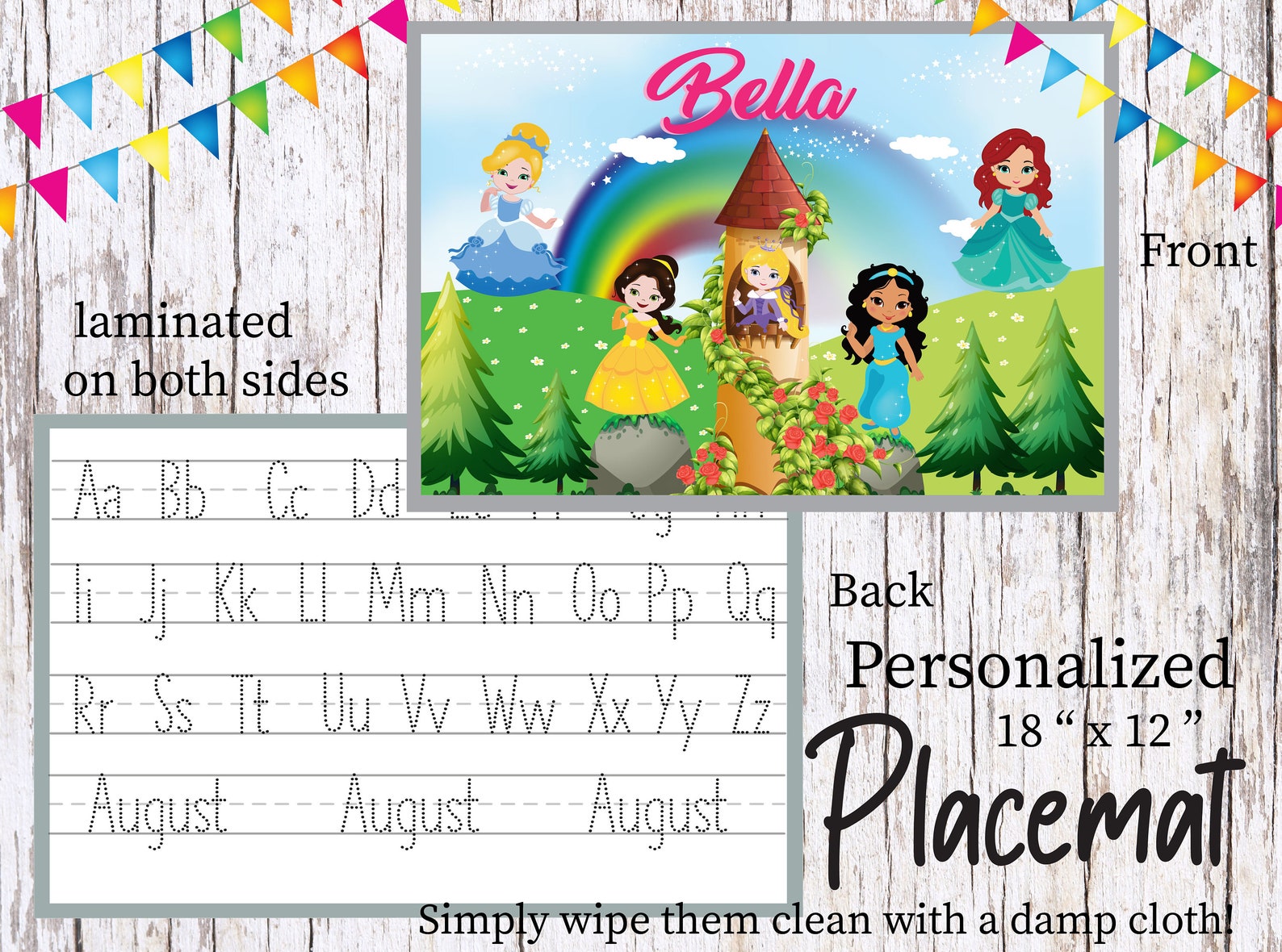 Magical Princess Plate Set/custom Plate for Kids/ Girls | Etsy