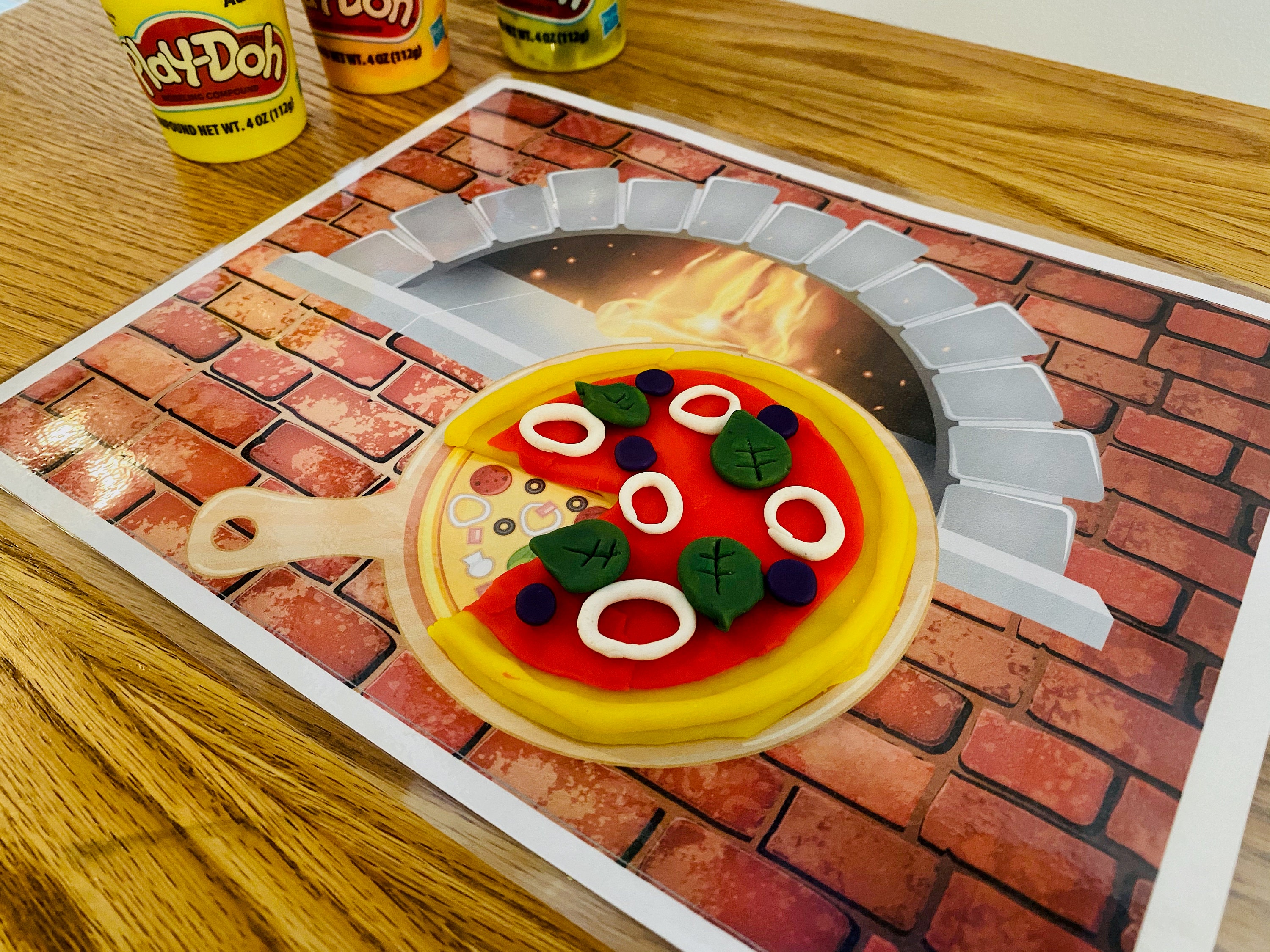 Clay Activity Mat Fun Printable Cooking Play activity | Etsy