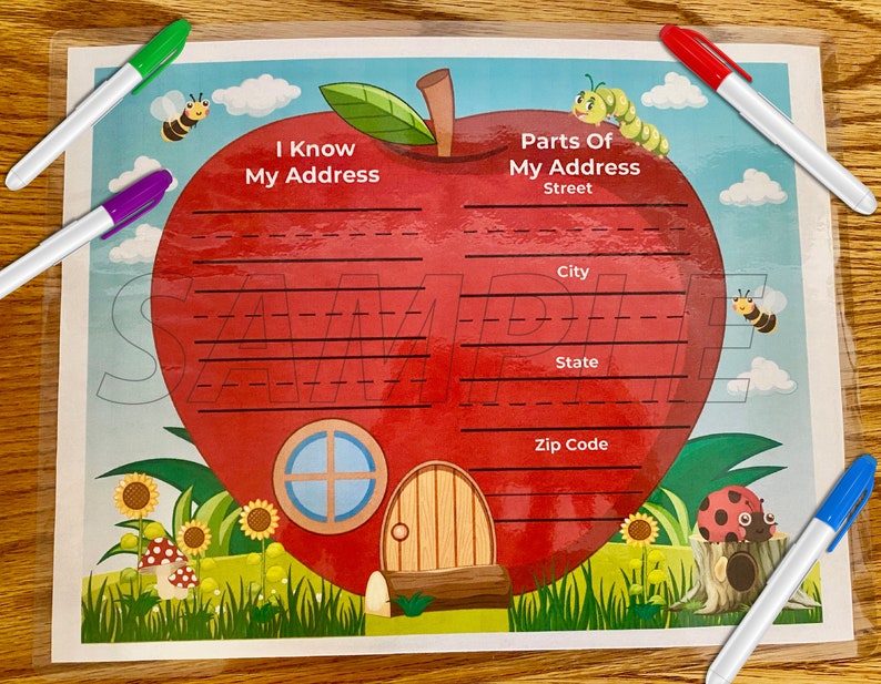 Address Writing Practice Worksheethomeschool Printable - Etsy