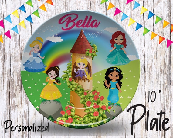 Magical Princess Plate Set/custom Plate for Kids/ Girls | Etsy