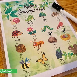 Nature Scavenger Hunt Printable, Road Trip Scavenger Hunt, Hiking Kid ...