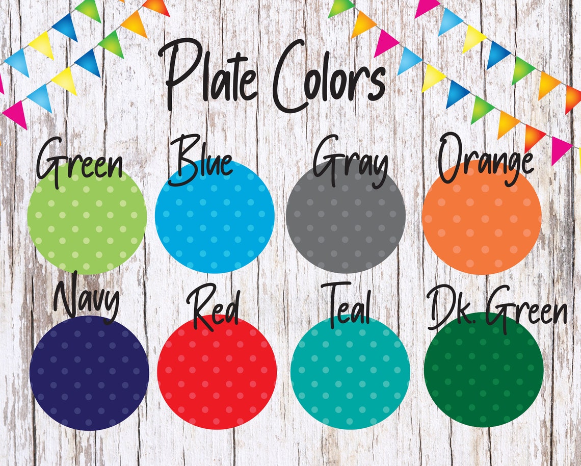 Personalized Character Face Plate/custom Plate for Boys/ Boys - Etsy