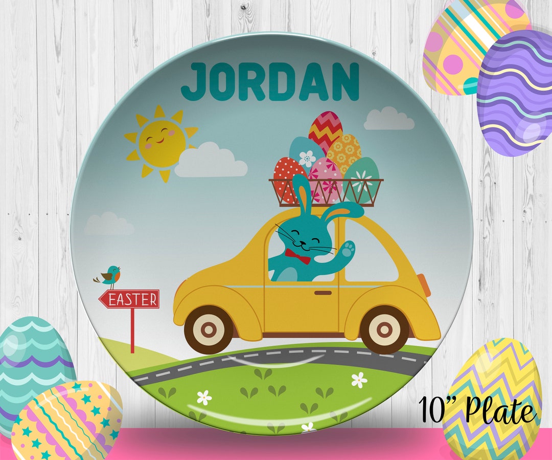 Personalized Easter Plate, Kids Easter Plate, Personalized Carrot Plate ...