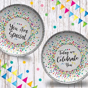 Celebration Plate/you Are Special Party Plate/happy Birthday Plate ...