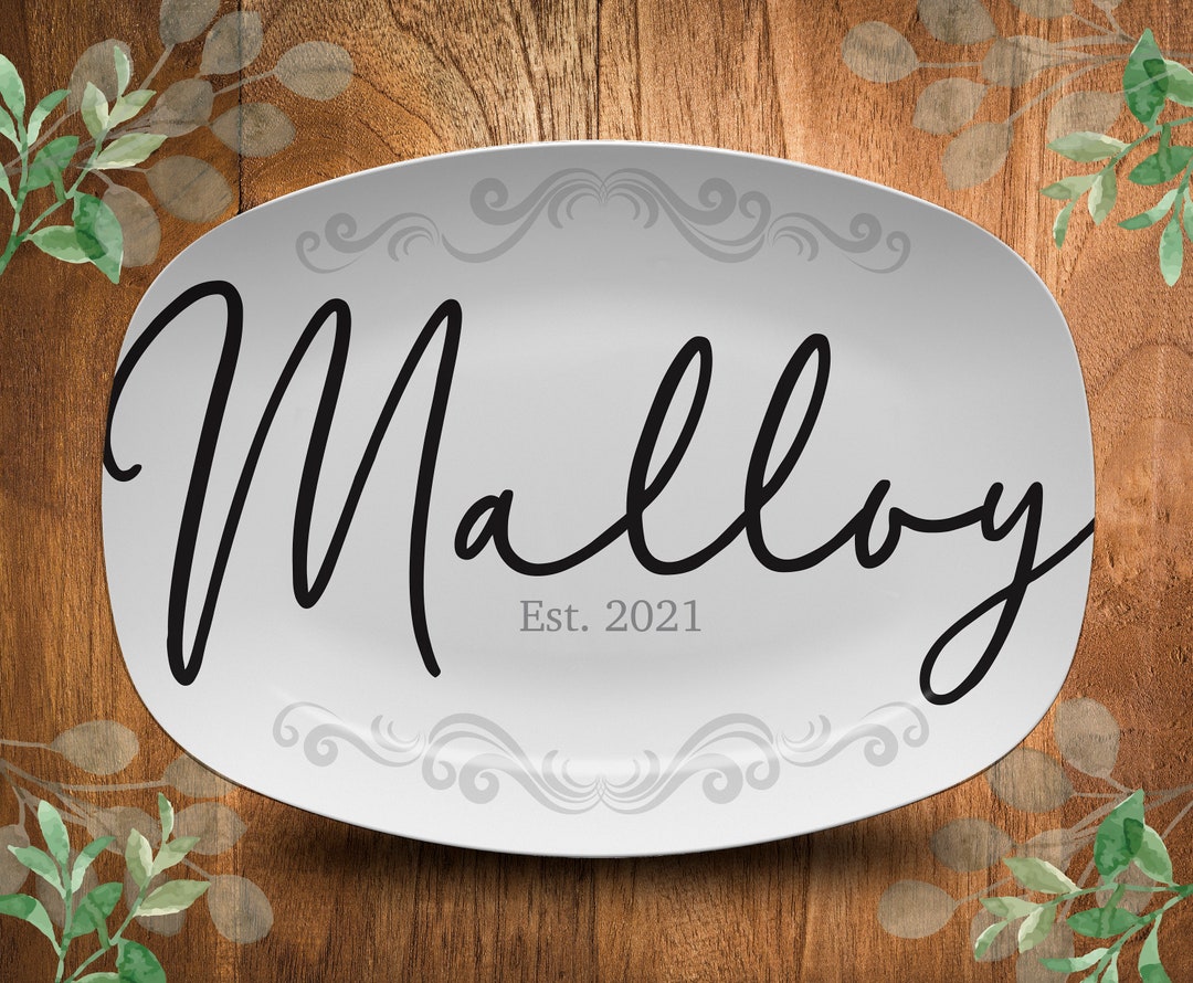 Personalized Platter, Family Name Serving Platter, Wedding Gifts ...