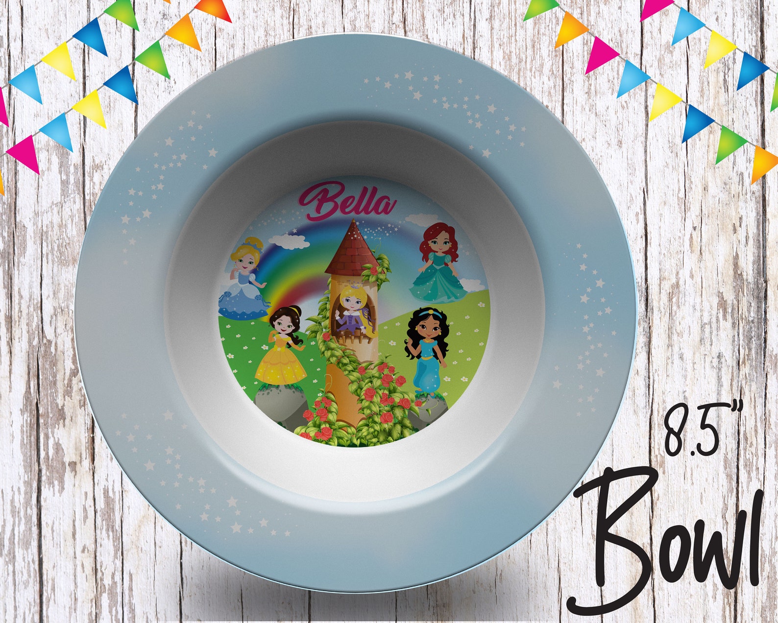 Magical Princess Plate Set/custom Plate for Kids/ Girls | Etsy