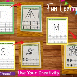 Alphabet Tracing Worksheets, Drawing Games, Fun Learning, Preschool ...