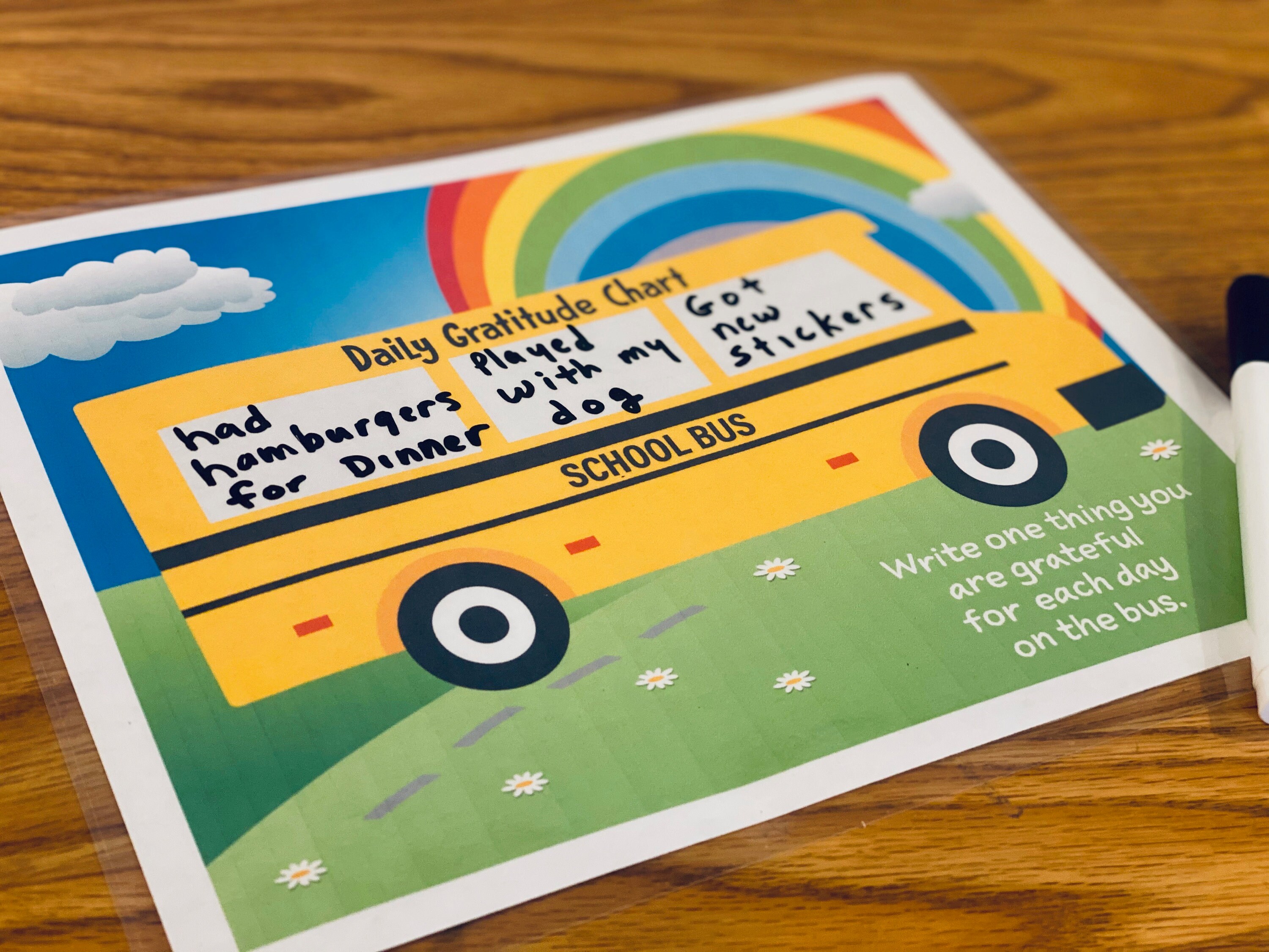 Daily Gratitude Chart Gratitude Worksheet Homeschool Fun - Etsy