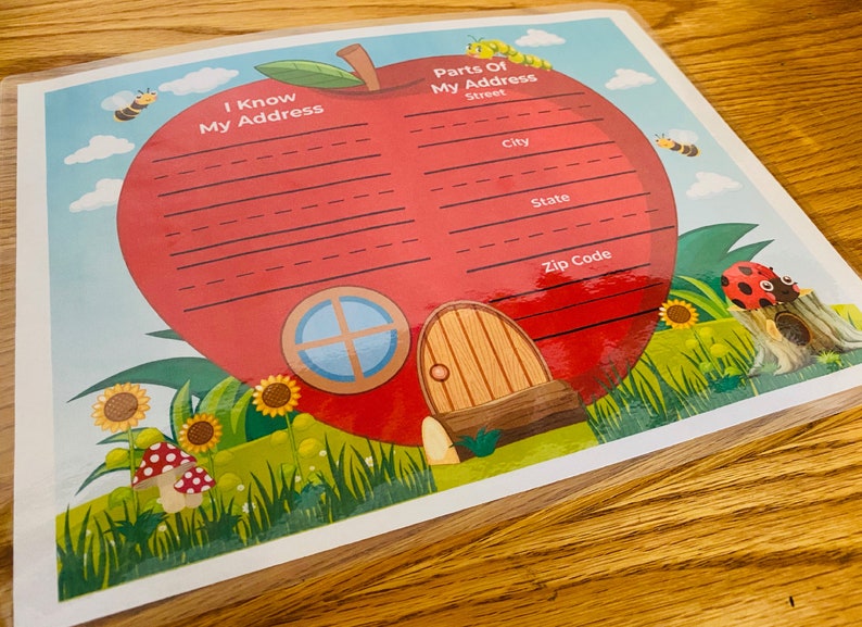 Address Writing Practice Worksheethomeschool Printable - Etsy