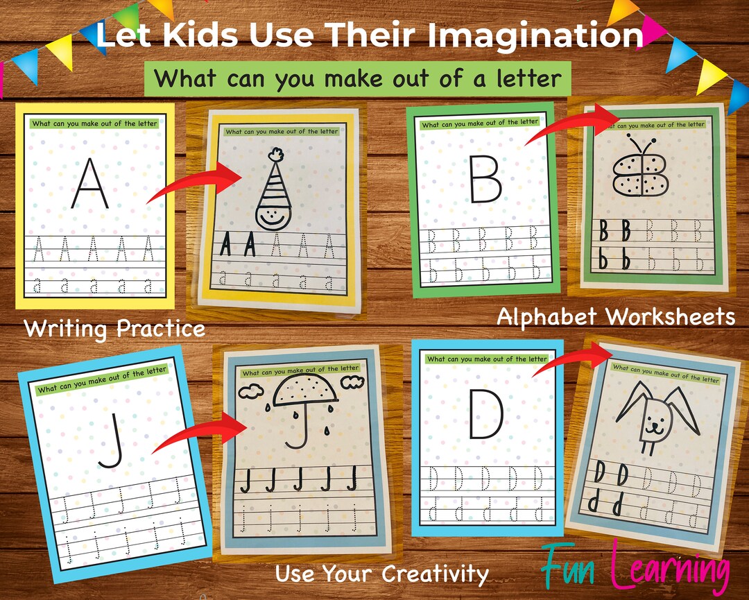 Alphabet Tracing Worksheets, Drawing Games, Fun Learning, Preschool ...