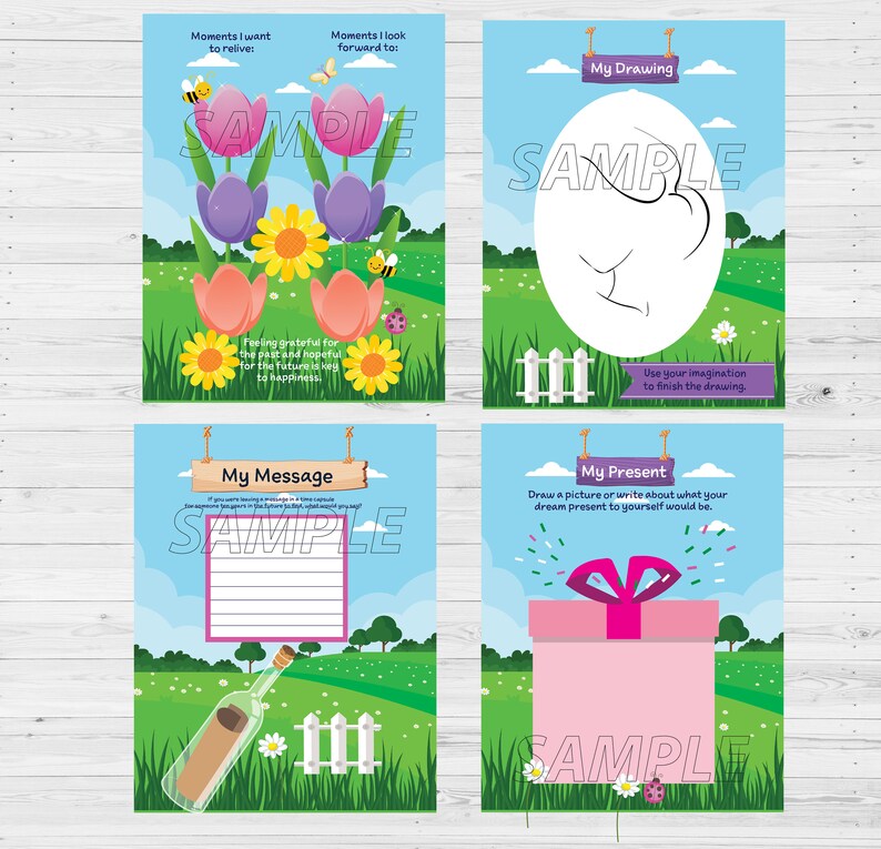 Fun Girls Journal Homeschool Worksheet Diary Printouts - Etsy