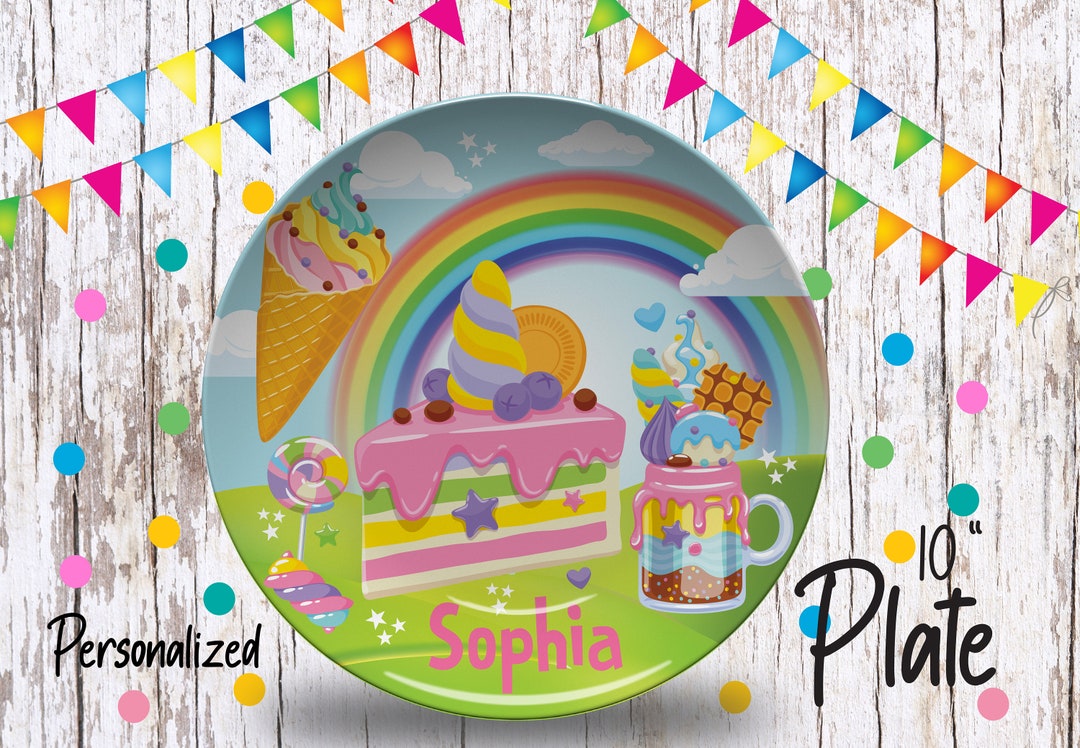 Candyland Birthday Plate/girls Candyland Bday Party Plate/happy ...