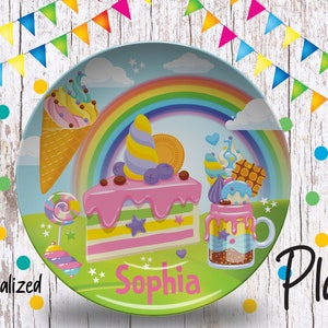 Candyland Birthday Plate/girls Candyland Bday Party Plate/happy ...