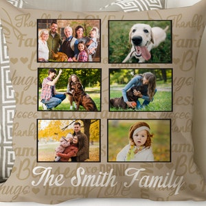 Personalized Photo Collage Pillow, Family Memories, 6 Photo Pillow ...
