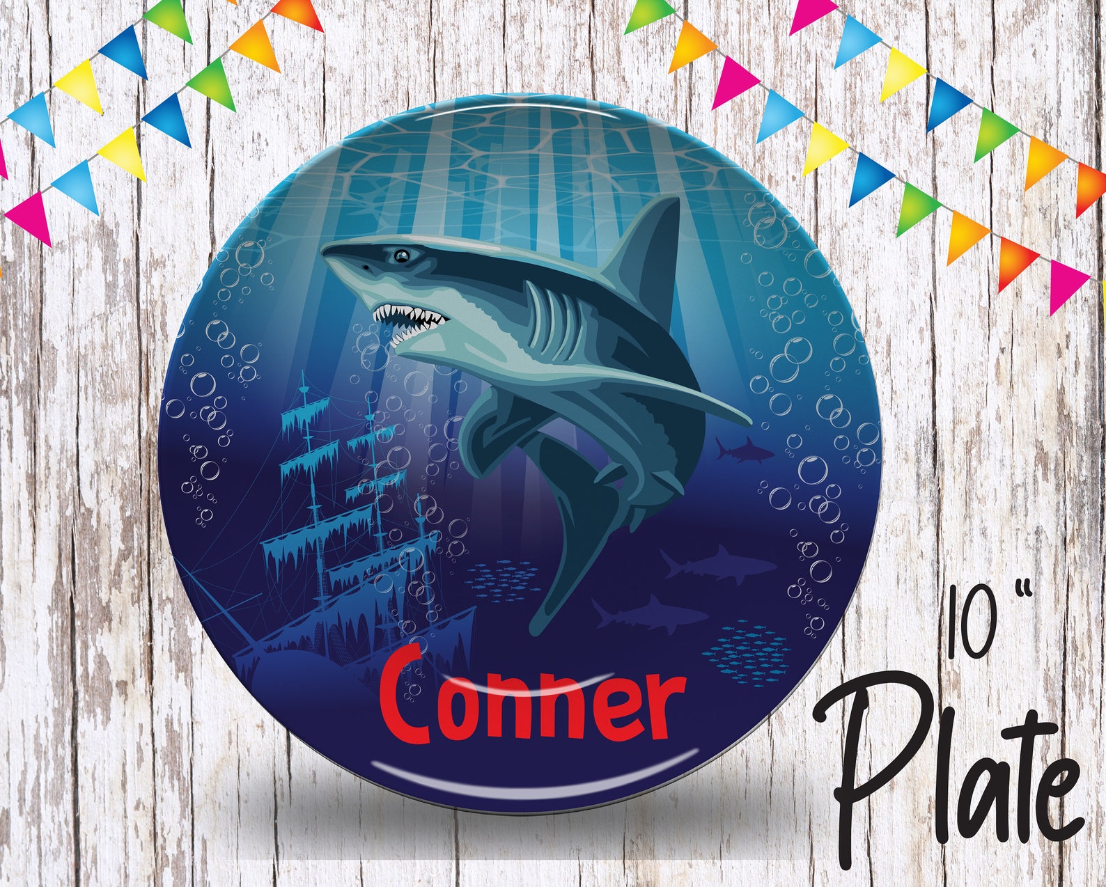 Shark Children's Plates Personalized Plate Bowl Mug & - Etsy