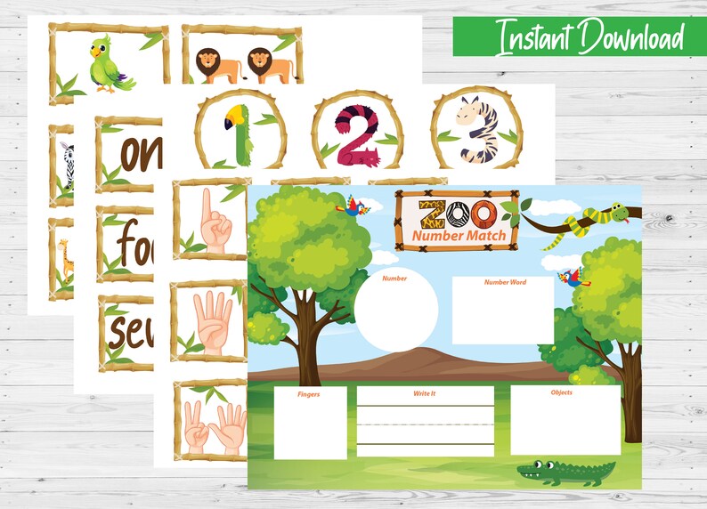 Busy Book Math Game Counting Activity Numbers 1-10 Matching - Etsy