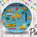 Construction Plate Set/construction Dinnerware/custom Kids Tableware ...