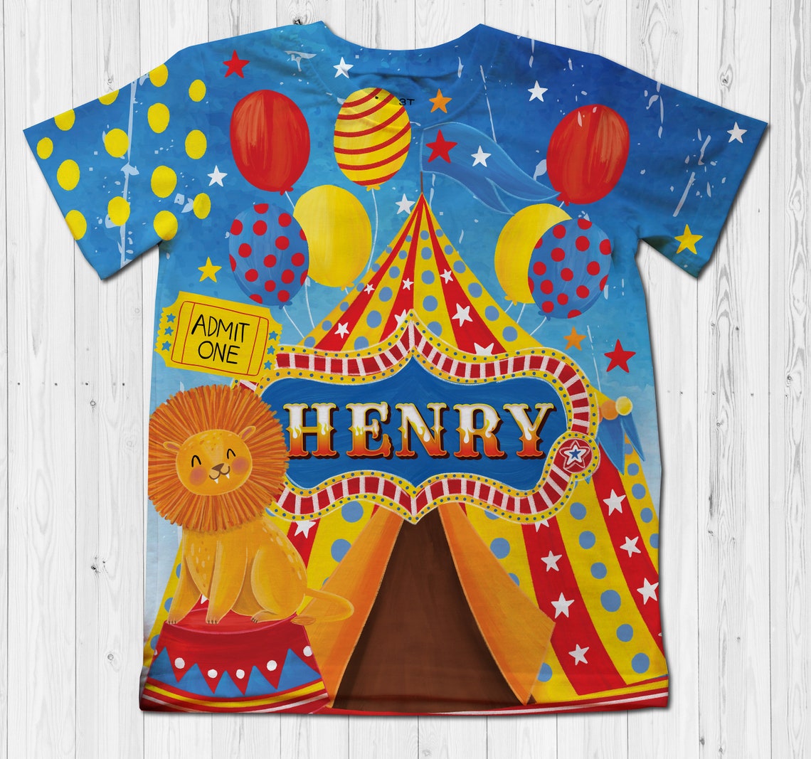 Circus Birthday Shirt/personalized Carnival Circus T-shirts/kids Circus ...