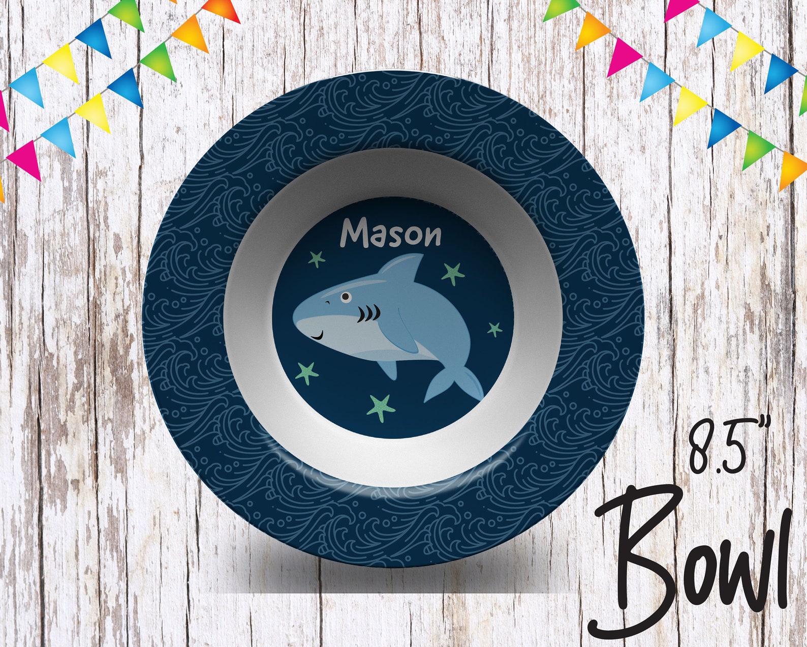 Shark Plates Children's Personalized Plate Bowl Mug & - Etsy